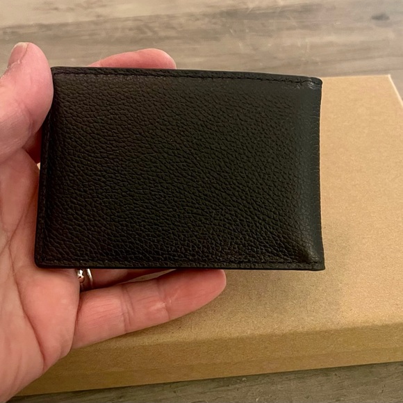 Coach | Bags | Coach Mens Black Calf Leather Removable Id Bifold Insert ...